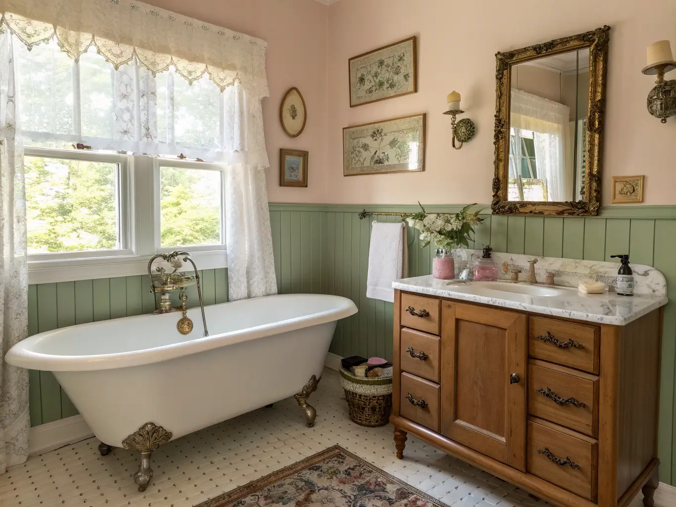 Granny Chic Bathroom: A Nostalgic Sanctuary of Vintage Charm and Modern ...