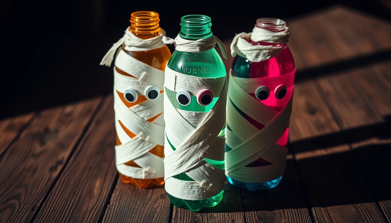 DIY Mummy Water Bottles: Fun Halloween Craft