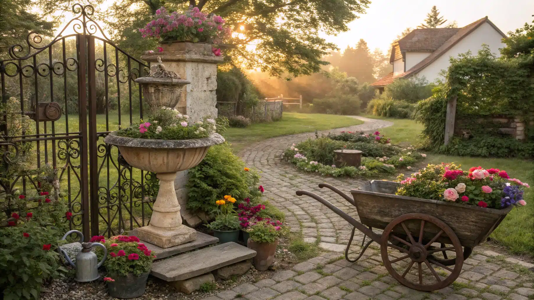 27 Antique Yard Decor Ideas That Give Your Garden Vintage Soul ...