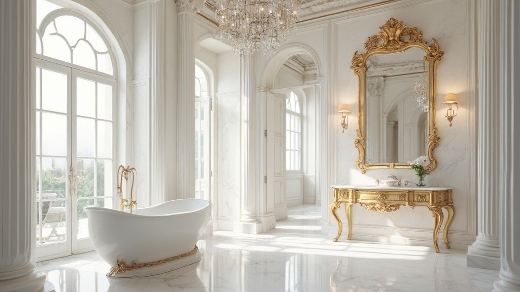 27 Breathtaking Neoclassical Bathroom Designs for Unmatched ...